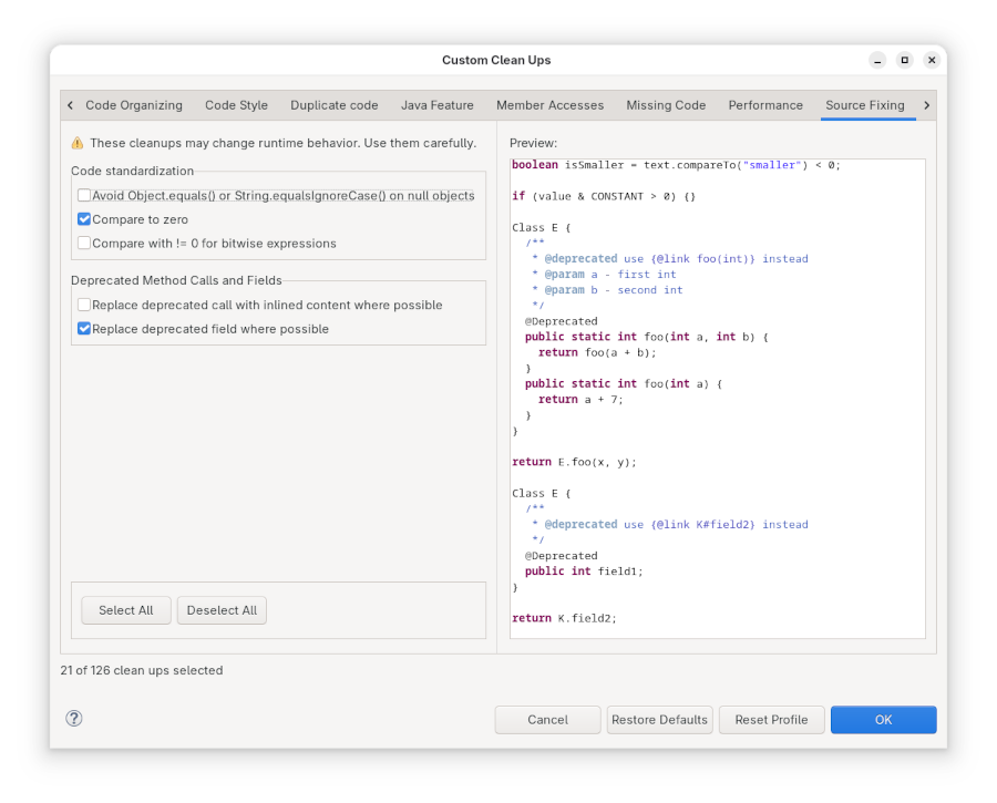 Documentation Eclipse Project